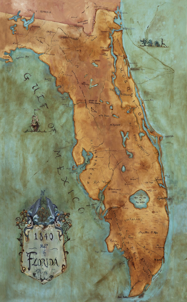 1840 Old Florida Map – Florida House DC